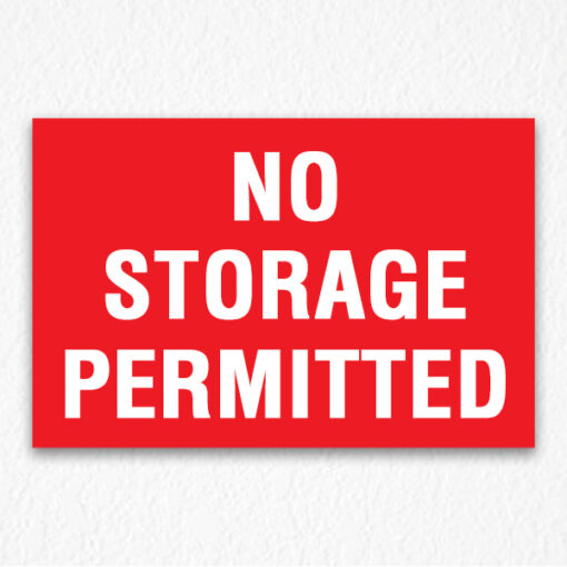No Storage Permitted Sign - HPD Signs NYC