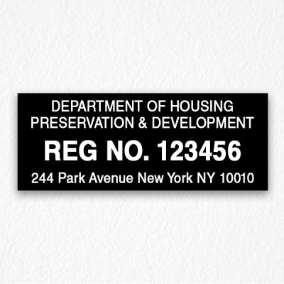 HPD Signs NYC - Your Store For Required Signs In New York