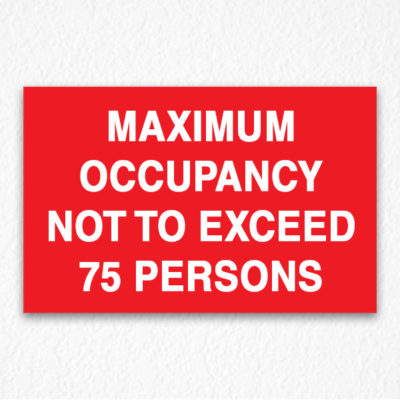 Maximum Occupancy Sign - HPD Signs NYC