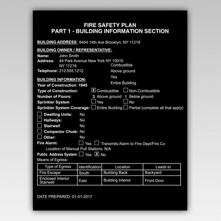 Building Registration Number Sign - HPD Signs NYC