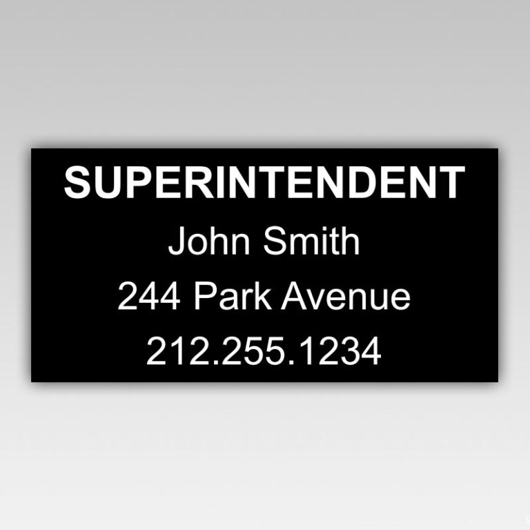 Building Supervision Sign - HPD Signs NYC