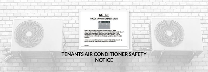 NYC Air Conditioner Safety Sign and Installation Guidelines
